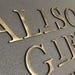 Handcrafted Matte Brushed Solid Brass Letters — Architectural Satin ...