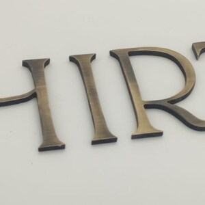 Solid Cast Brass Letters: Unlacquered, Polished, or Aged - Etsy