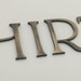 Handcrafted Matte Brushed Solid Brass Letters — Architectural Satin ...