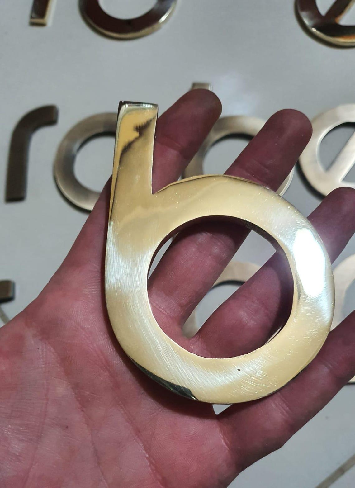 Polished Brass Letters - Solid Brass Letters - Polished Cast Brass ...