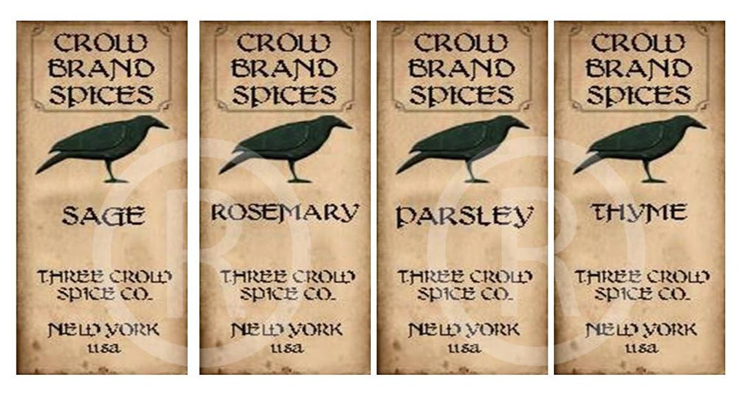 Vintage Primitive Style Labels for Jars, Tags, Boxes ~ Digital Download ...