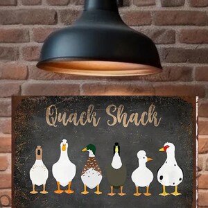Quack Shack Welcome Mother Ducker ~ Metal Sign ~ TS2216 Funny, Ducks - Etsy