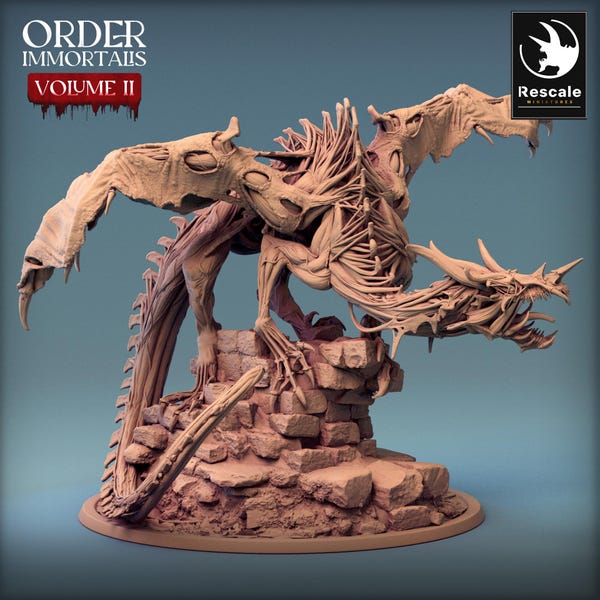 Undead Dragon Model - Etsy