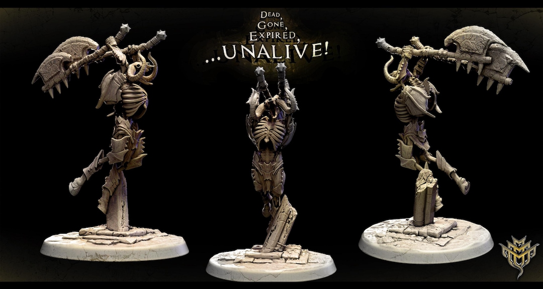 Skeletal Minotaur | Premium, Highly-detailed Tabletop Miniature | Mini ...