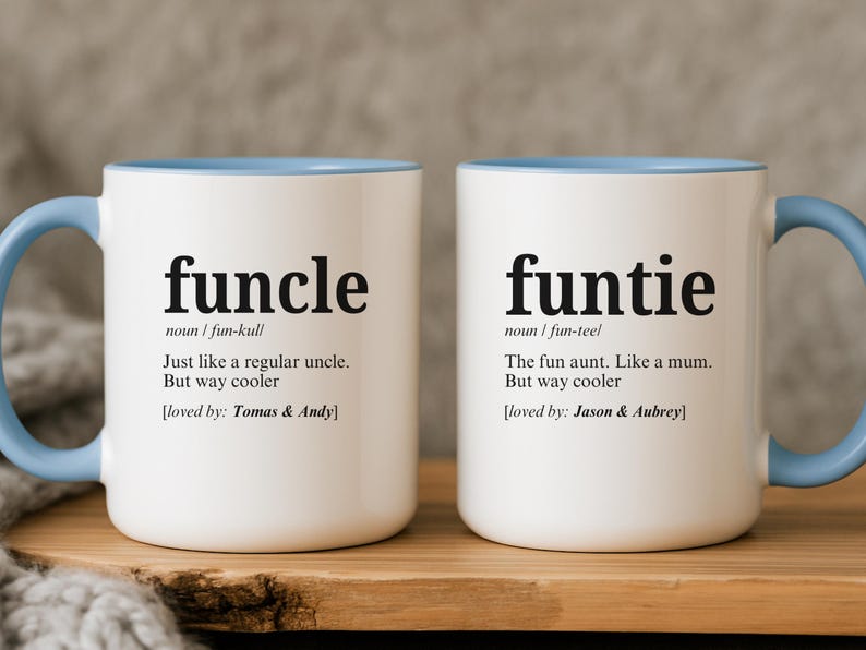 Personalized Funcle Mug Funny Uncle Definition Mug Gift for Auntie From ...