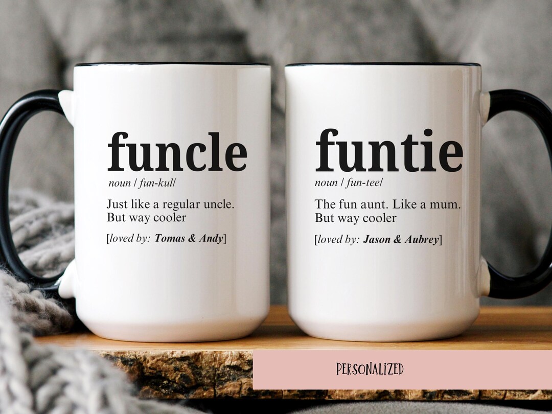 Personalized Funcle Mug Funny Uncle Definition Mug Gift for Auntie From ...