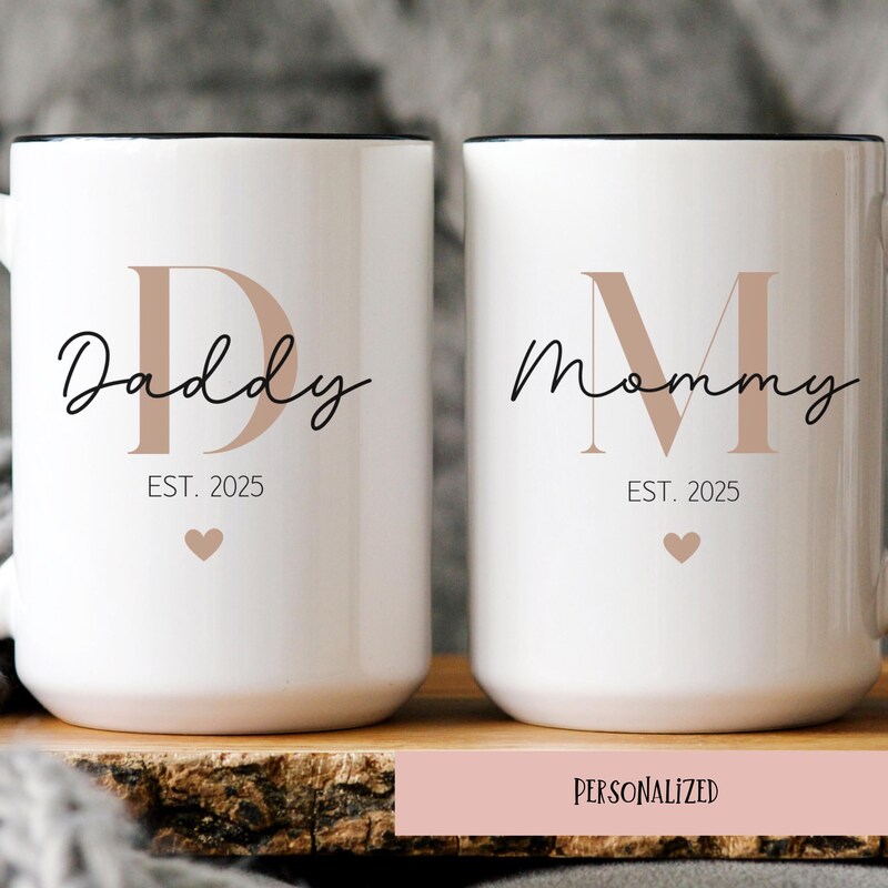 Daddy and Mommy Mug Set - Etsy
