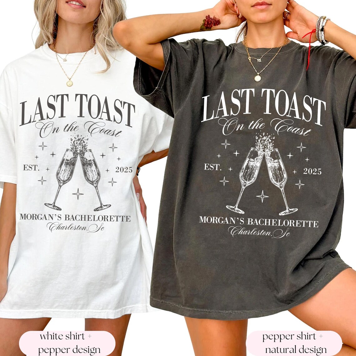 Last Toast on the Coast Bachelorette Shirt, Bridal Party Outfit ...