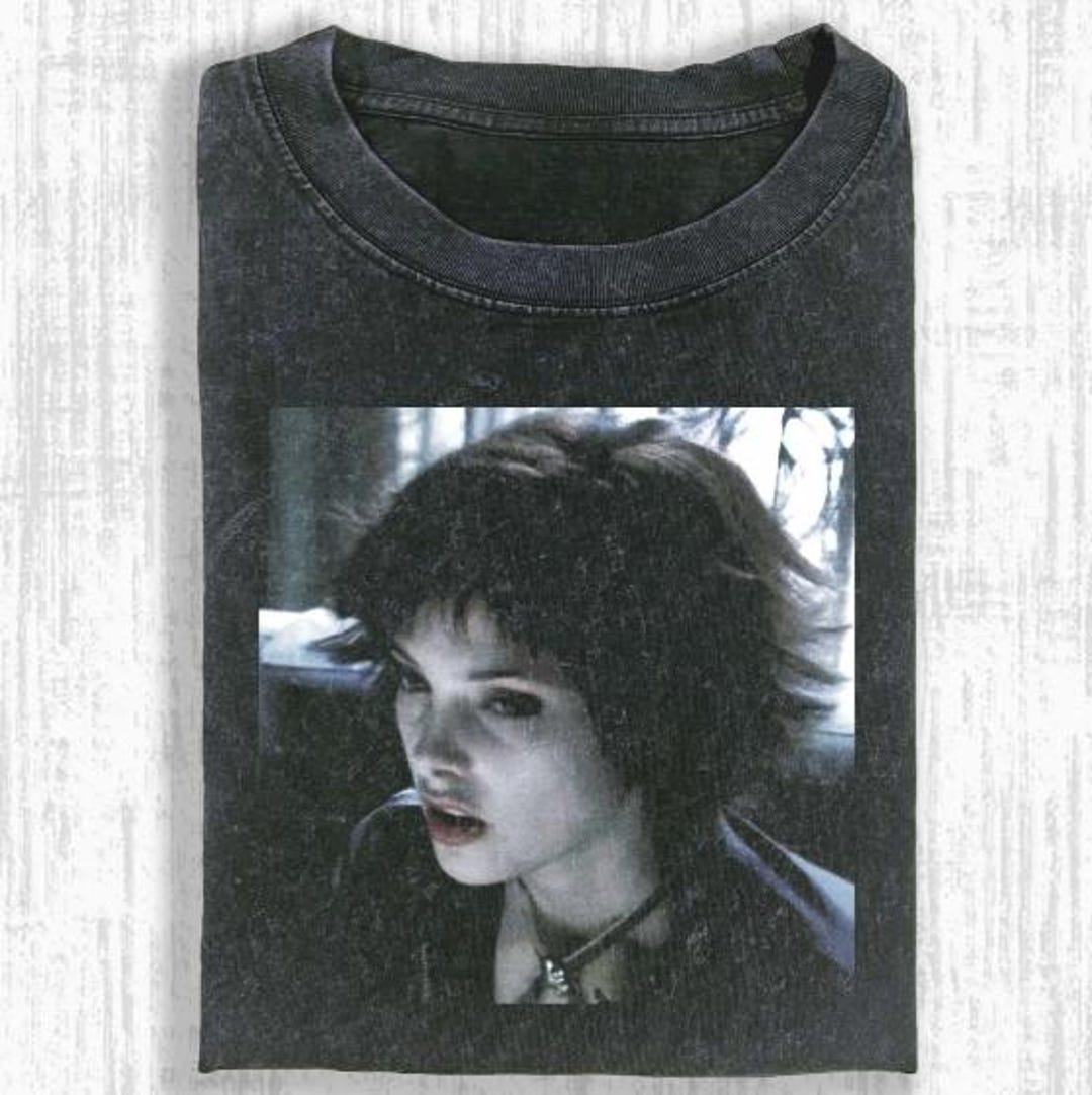 Vintage Washed Dark Gothic Tee, Retro Vampire Aesthetic Shirt, 2000s ...