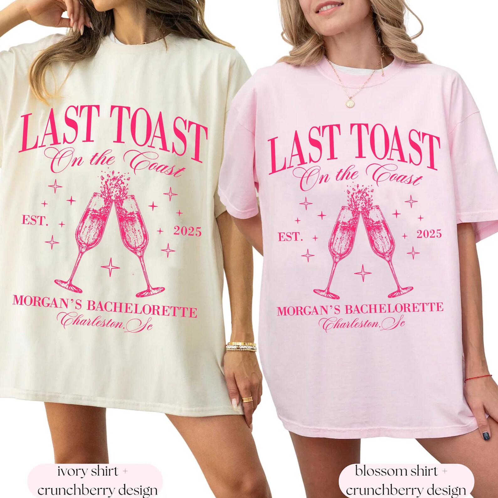 Last Toast on the Coast Bachelorette Shirt, Bridal Party Outfit ...