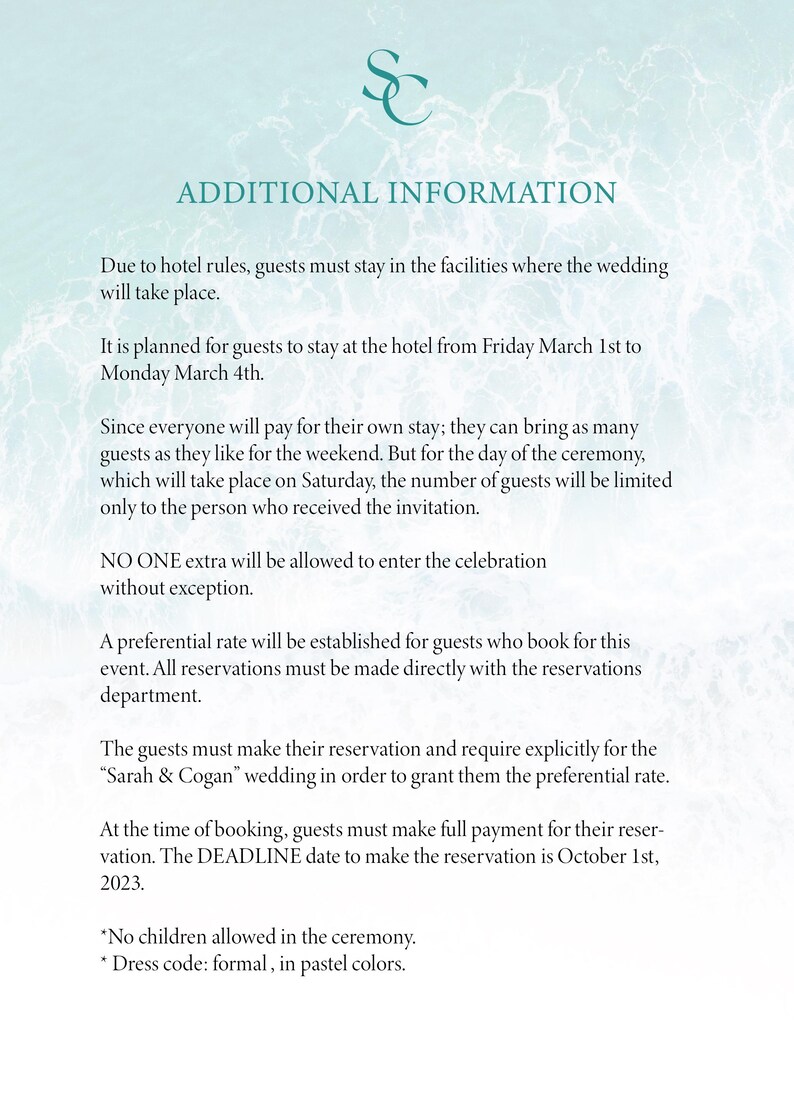 Elegant & Unique Original Wedding Invitation | Customizable | - Etsy