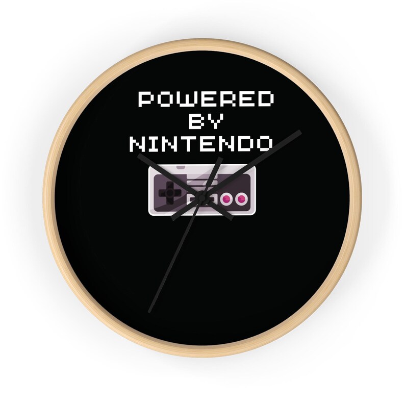 Retro Gamer Wall Clock, Nes Console Gaming Clock, Game Room Decor ...
