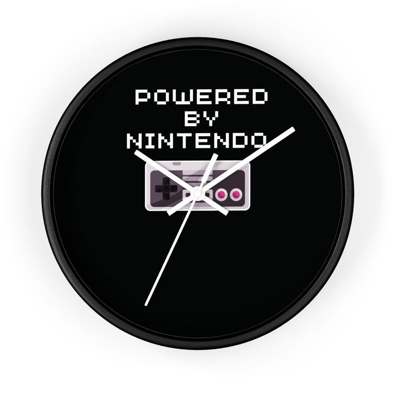 Retro Gamer Wall Clock, Nes Console Gaming Clock, Game Room Decor ...