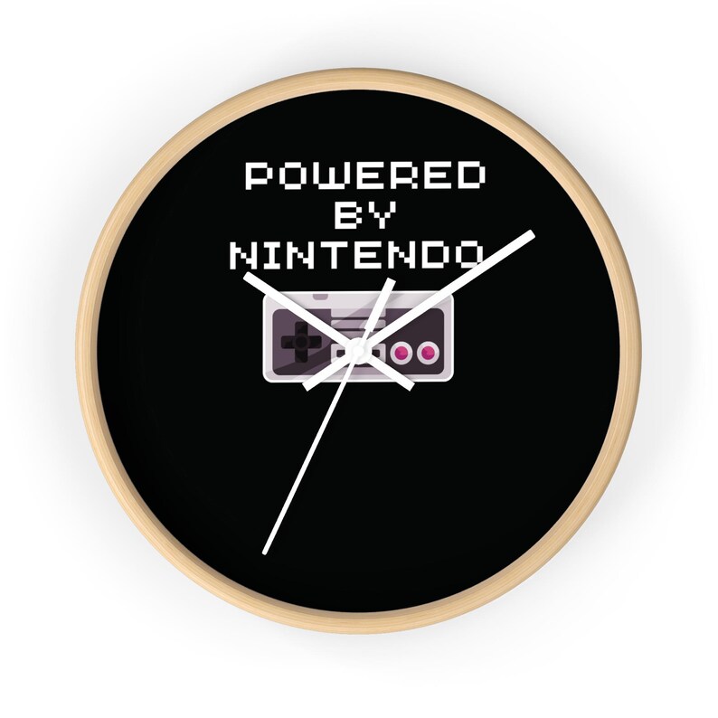 Retro Gamer Wall Clock, Nes Console Gaming Clock, Game Room Decor ...