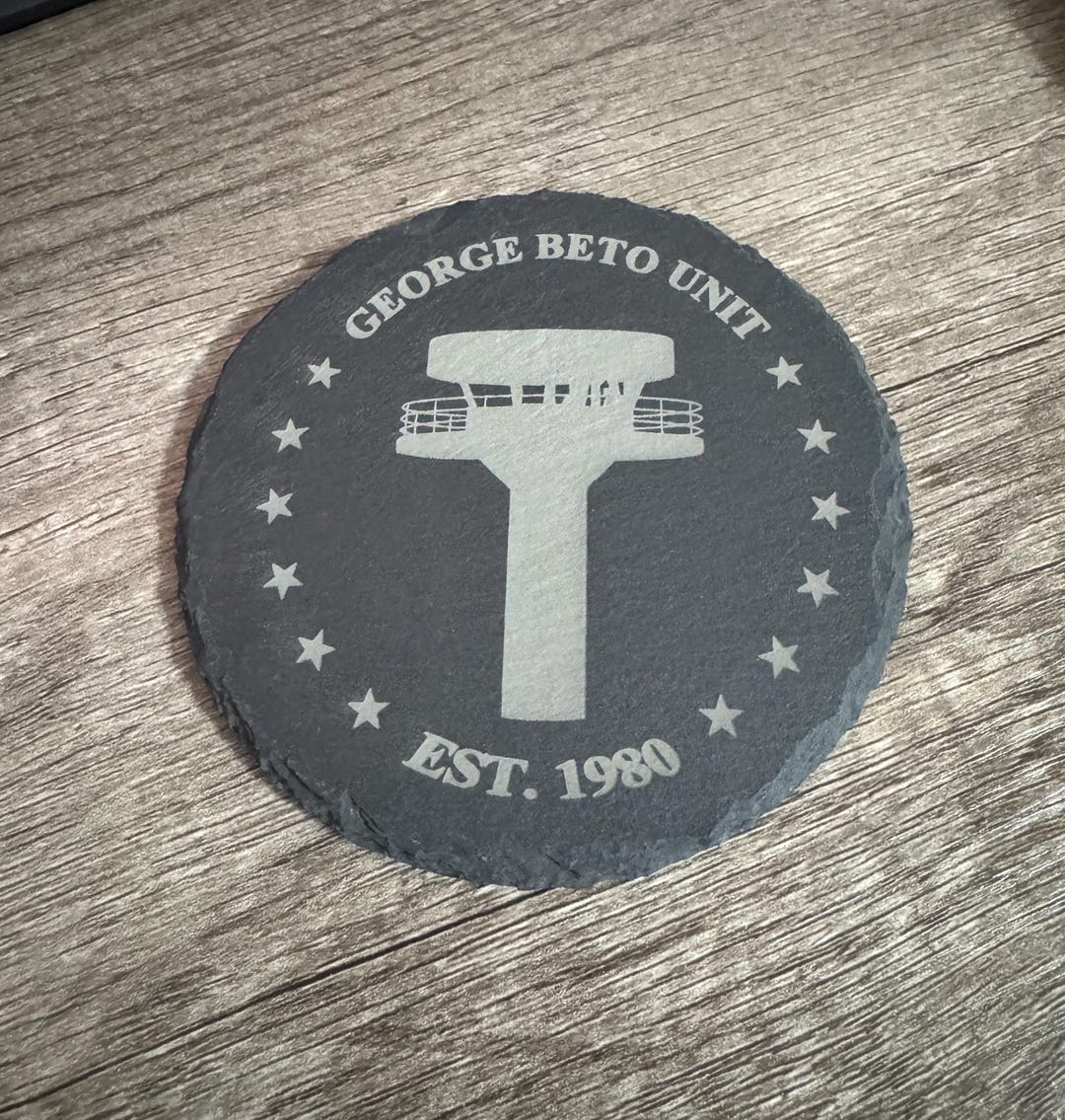 TDCJ George Beto Unit Slate Coaster, Texas Department of Criminal ...