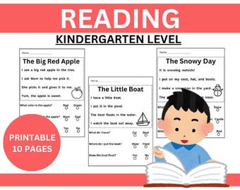 Reading Comprehension Worksheets Bundle Kindergarten Homeschool ...