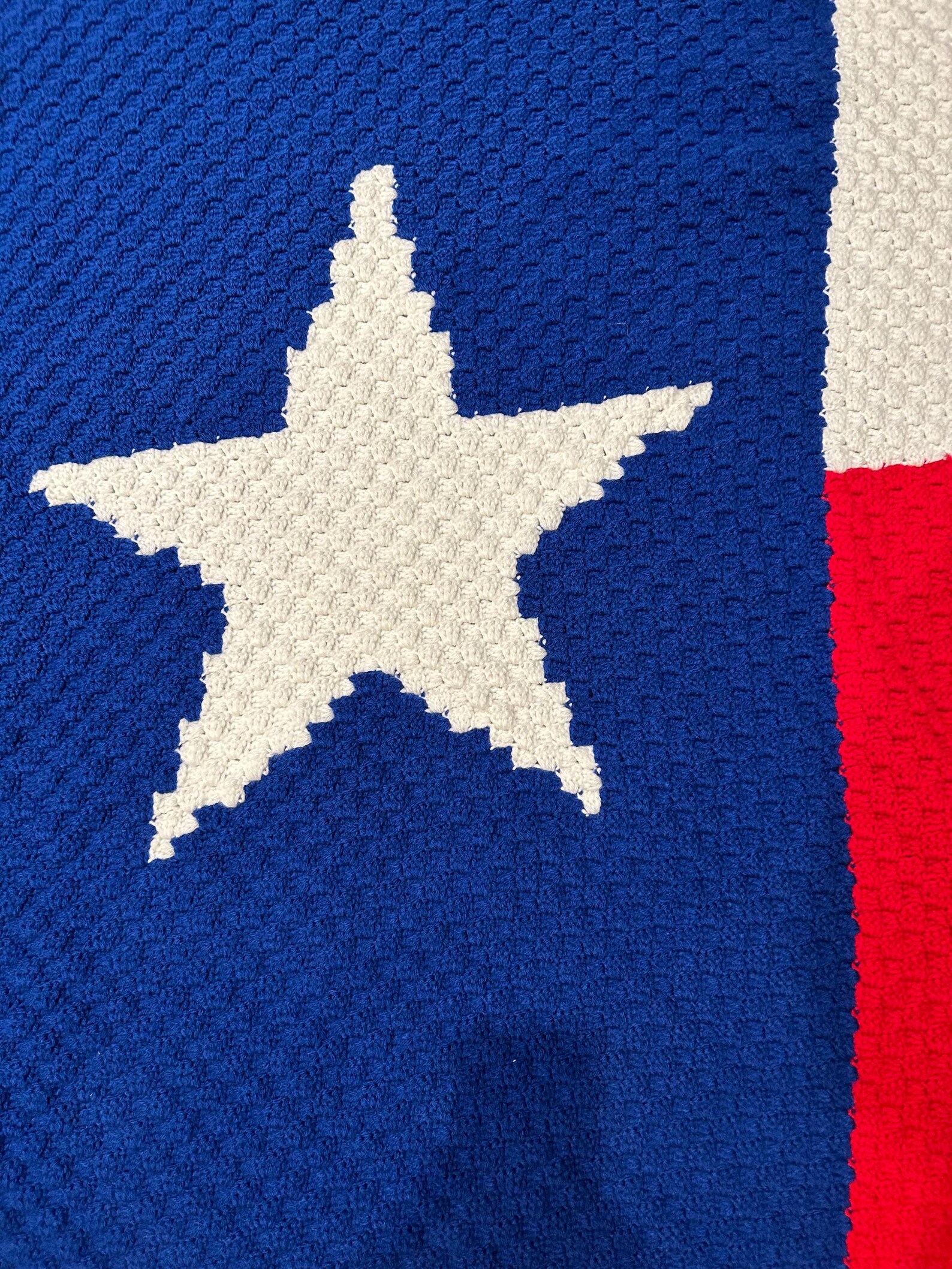 Texas Flag, Crocheted Afghan - Etsy