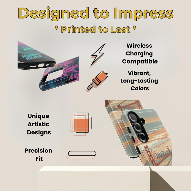 NYC Lightning Storm Skyline Travel Stamp Phone Case - Galaxy S25-S20 ...