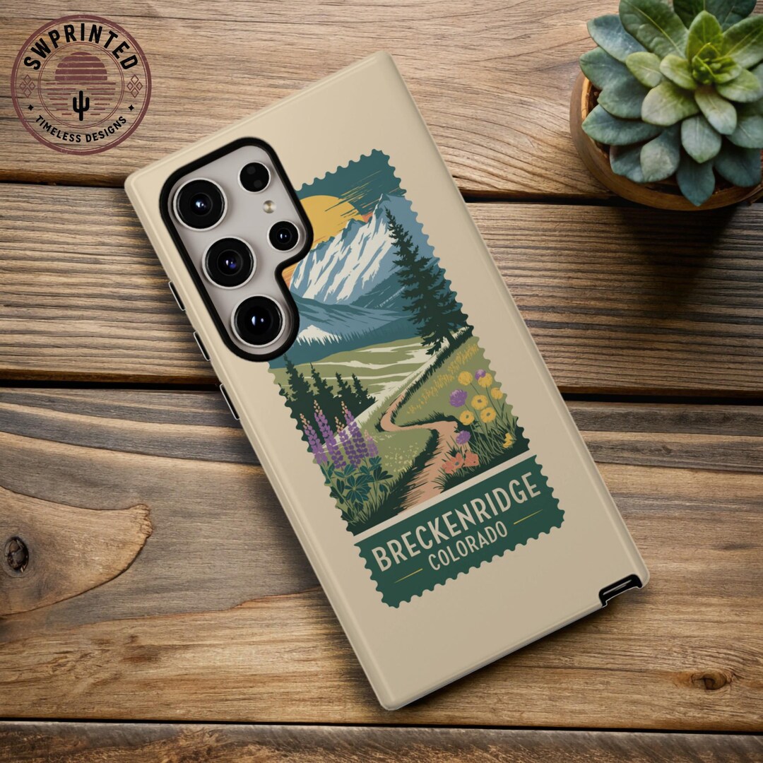 Breckenridge Colorado Vintage Stamp Phone Case - Designed for Galaxy ...
