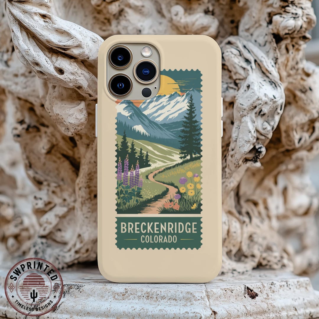 Breckenridge Colorado Vintage Stamp Phone Case - Designed for iPhone 16 ...
