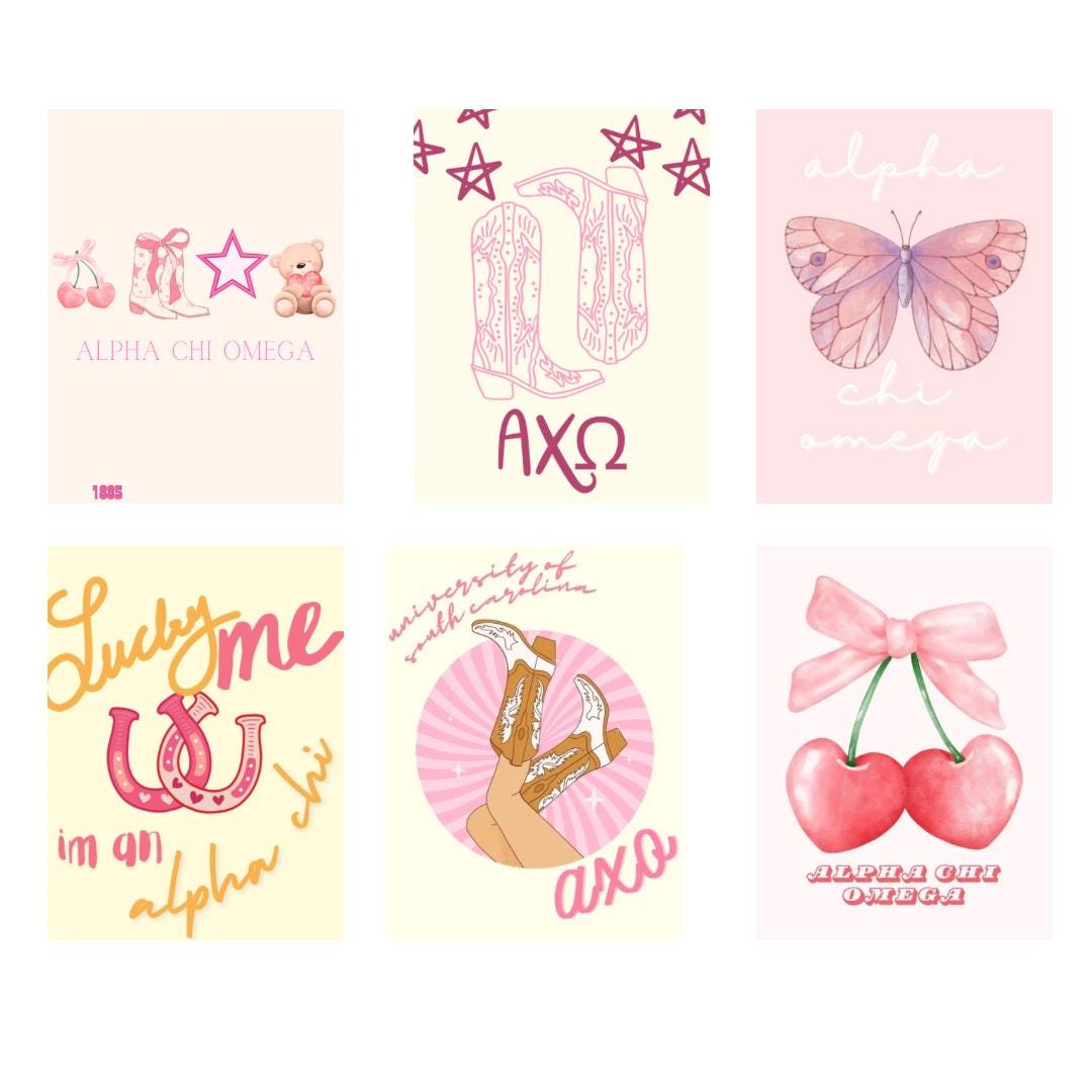 Sorority Posters (6-pack) - Etsy