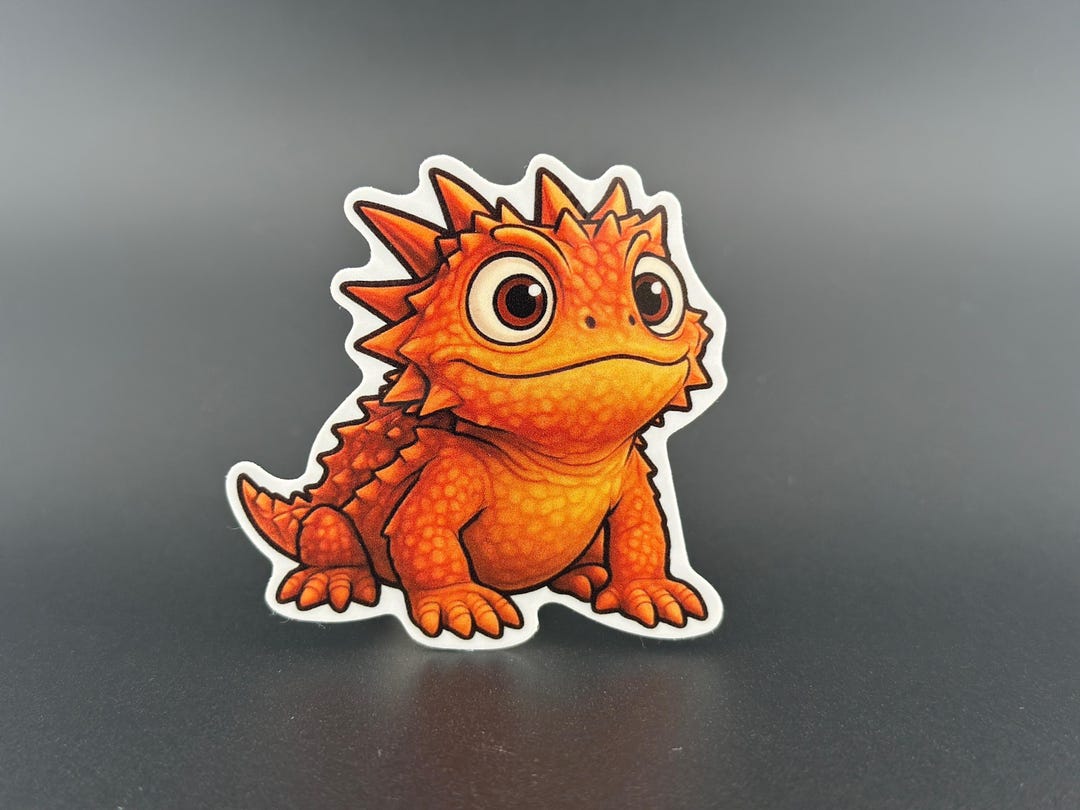 Navajo Cheii Horned Toad Vinyl Sticker – Cute Desert Creature Decal ...