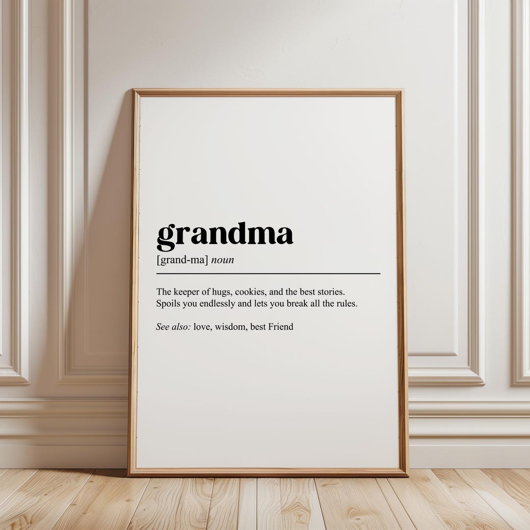 Grandmother Definition Grandma Characteristics Attributes Funny Quote ...