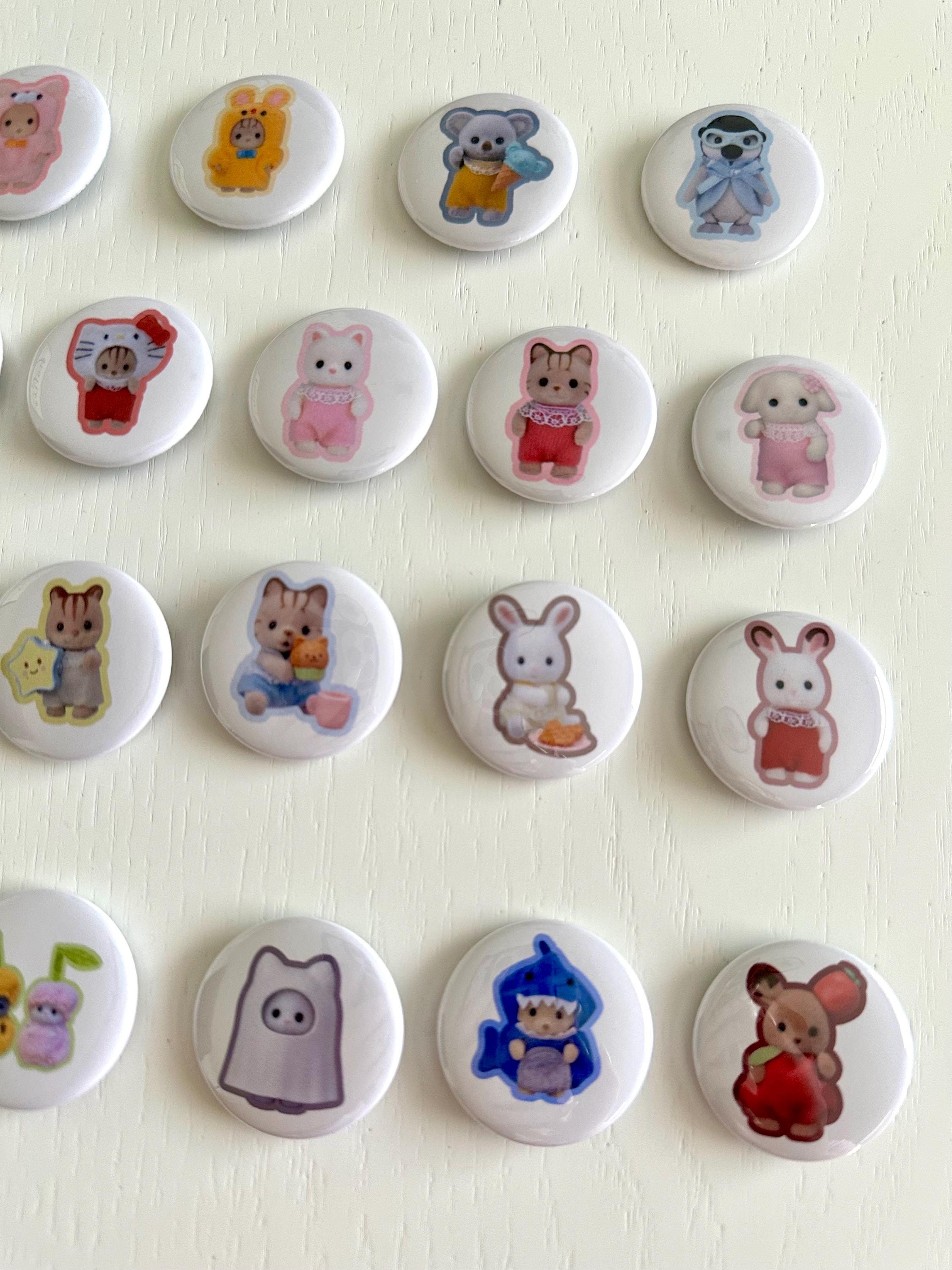 Cute Animal Critter Button Pins - Etsy