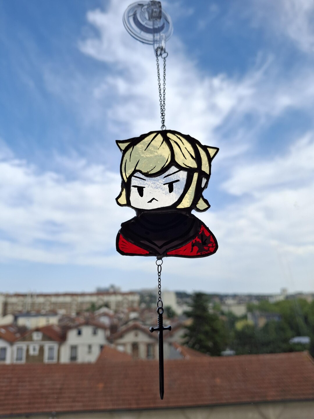 BBC Merlin - Arthur Pendragon Stained Glass - Handmade Sun Catcher ...