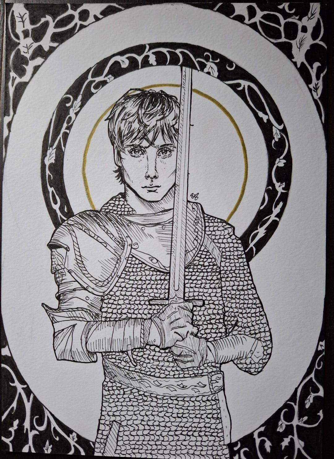 Merlin Bbc Illustration Arthur Pendragon Illustration Originale - Etsy