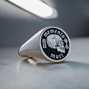 Memento Mori Stoic Ring,stoic Ring,memento Mori Amor Fati Ring,custom ...