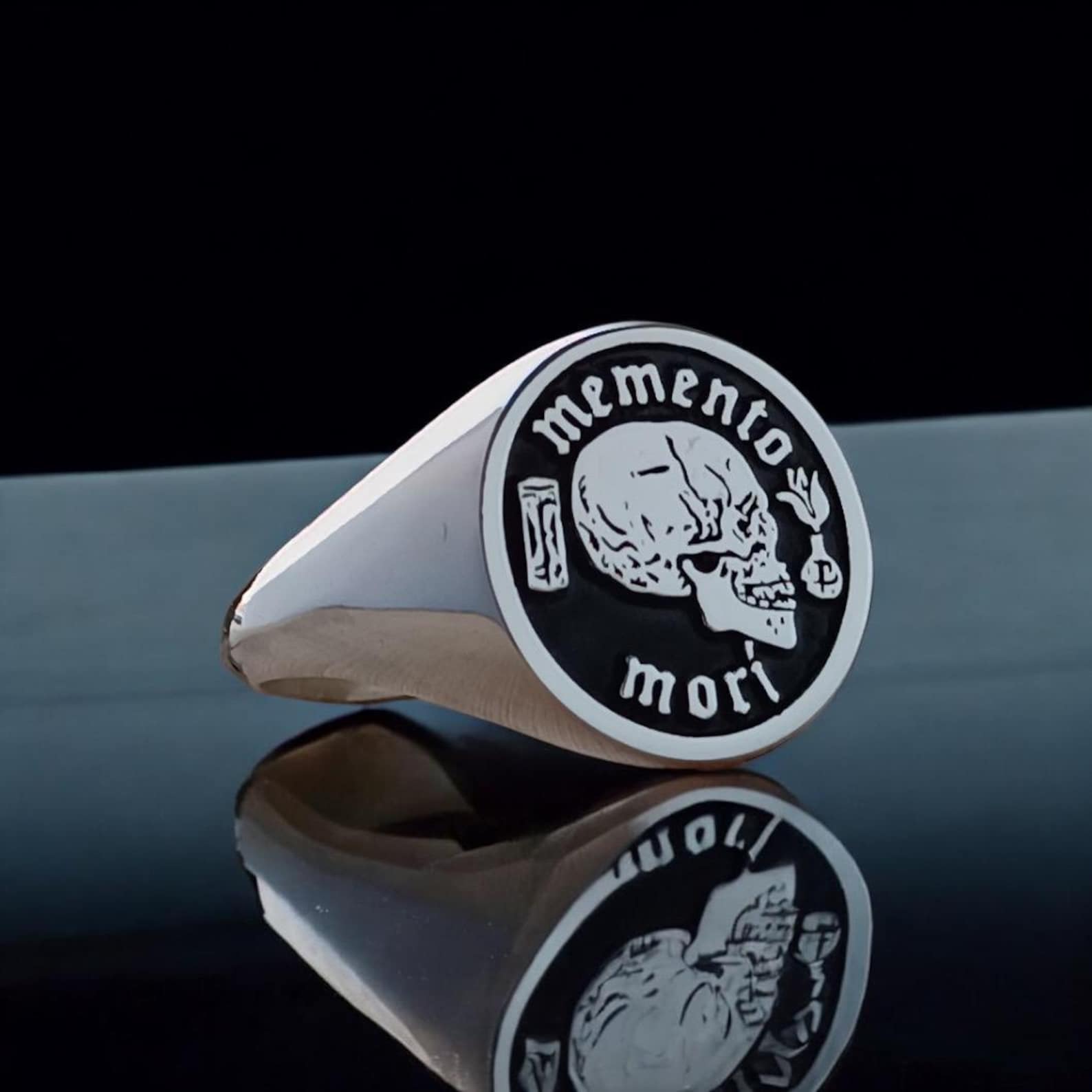 Memento Mori Stoic Ring,stoic Ring,memento Mori Amor Fati Ring,custom ...