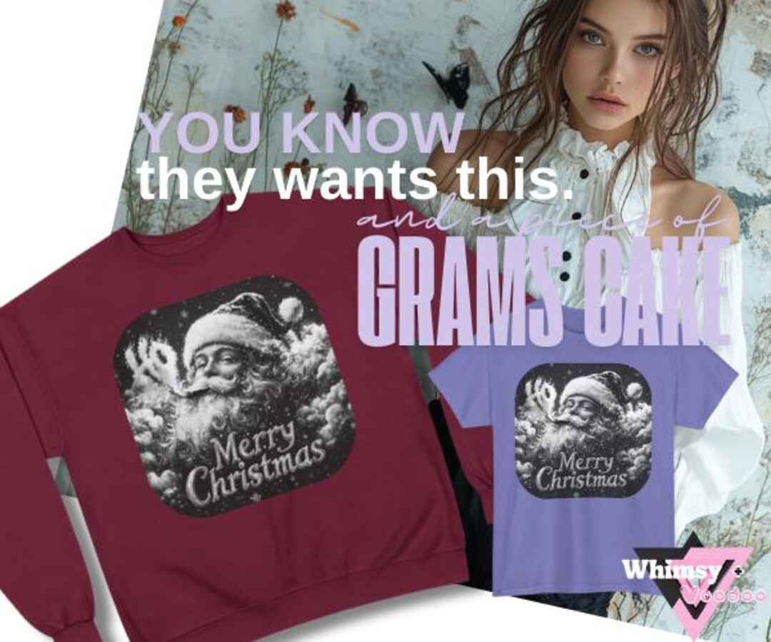 LMTD '24 Dope Santa Cloud Vintage Merry Christmas Sweatshirt Cozy ...