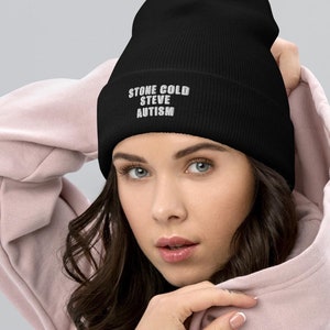 Stone Cold Steve Autism Embroidered Beanie - Etsy