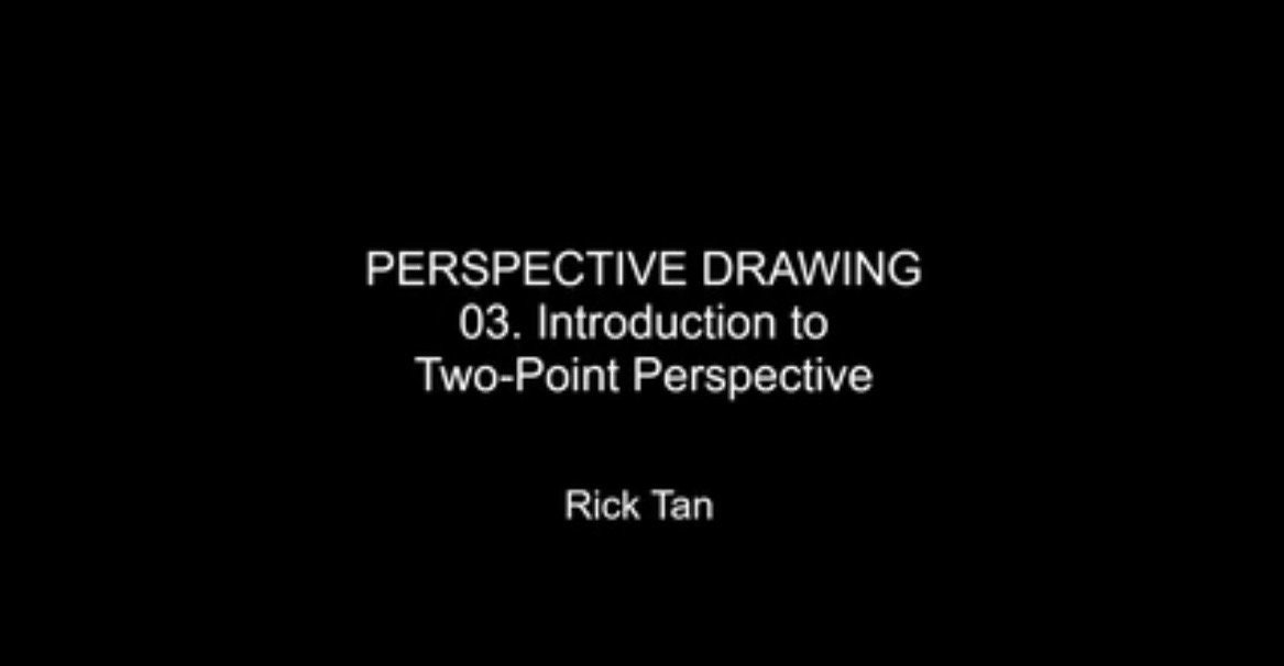 Two-point Perspective Drawing Video and Outline | Art Lesson 3 of 5 ...