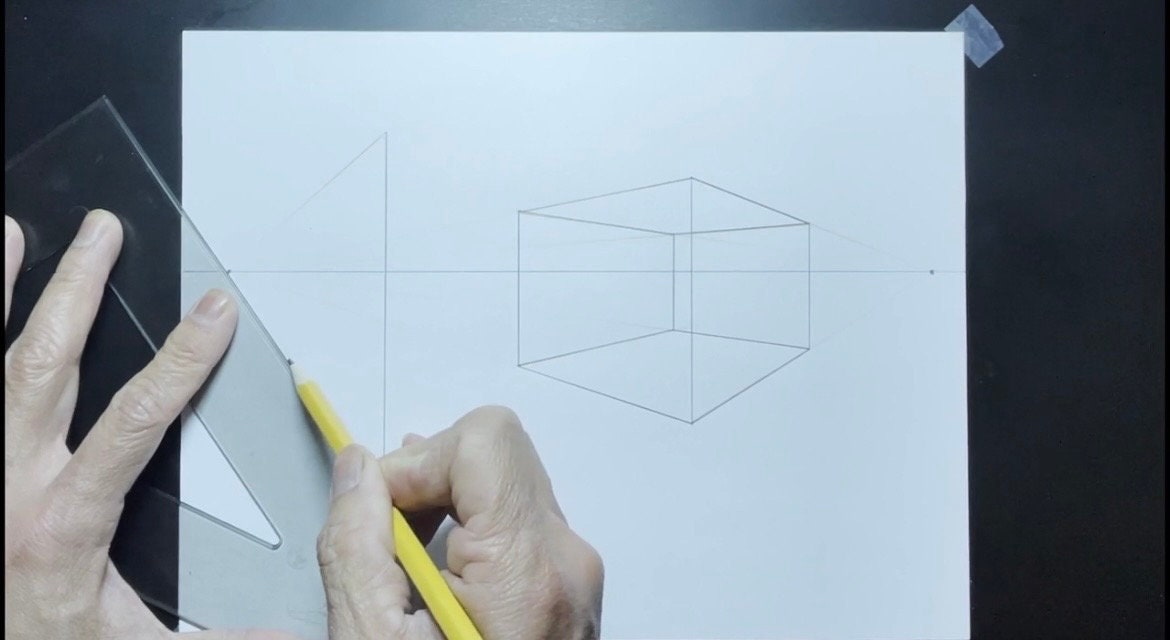 Two-point Perspective Drawing Video and Outline | Art Lesson 3 of 5 ...