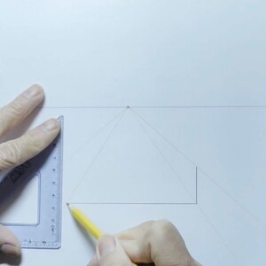 One-point Perspective Drawing Video and Outline | Art Lesson 1 of 5 ...