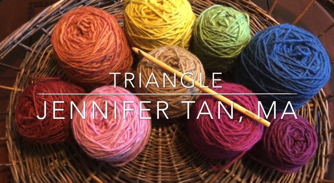 Geometric Crochet Triangle Video | Handwork Lesson 2 of 5 | Jennifer ...