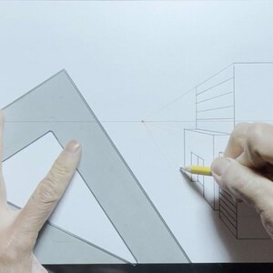A Cityscape in One-point Perspective Video and Outline | Art Lesson 2 ...