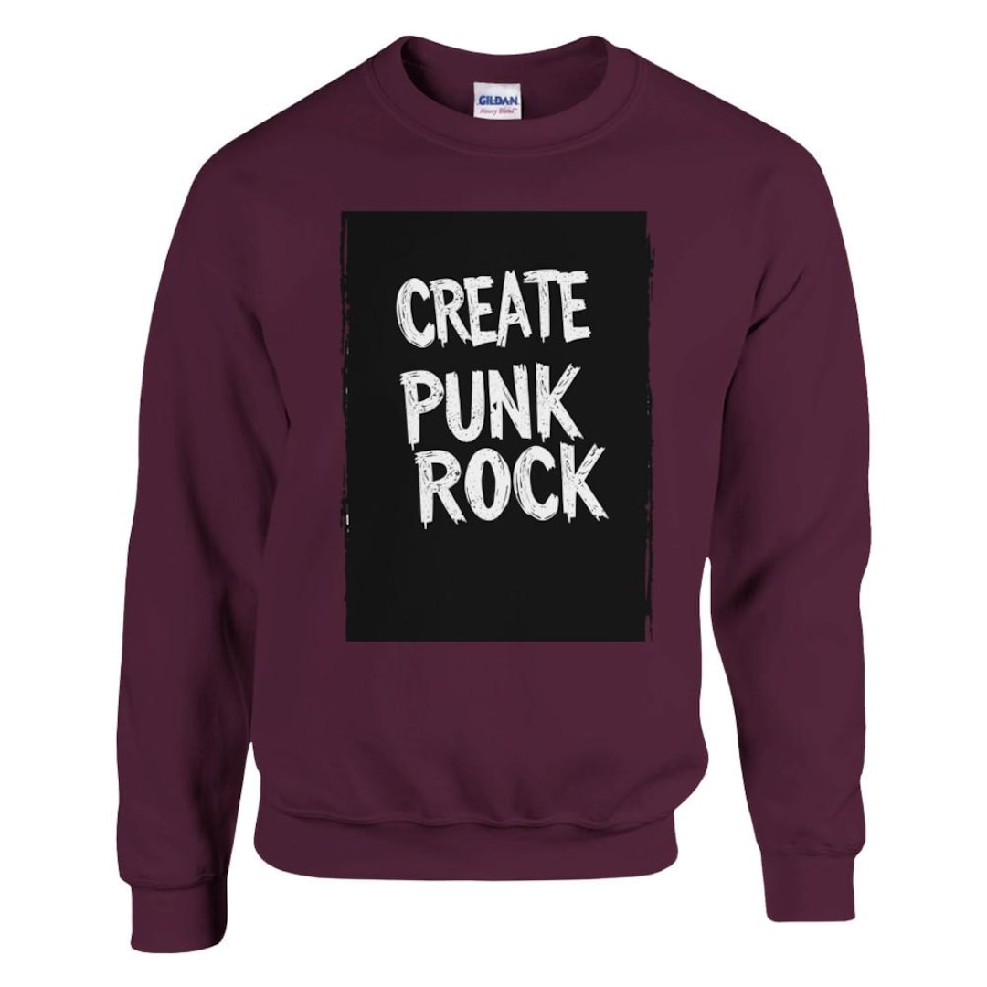 PUNK ROCK Print,punk Rock,edgy Style,rebellious,vintage Vibes,grunge ...