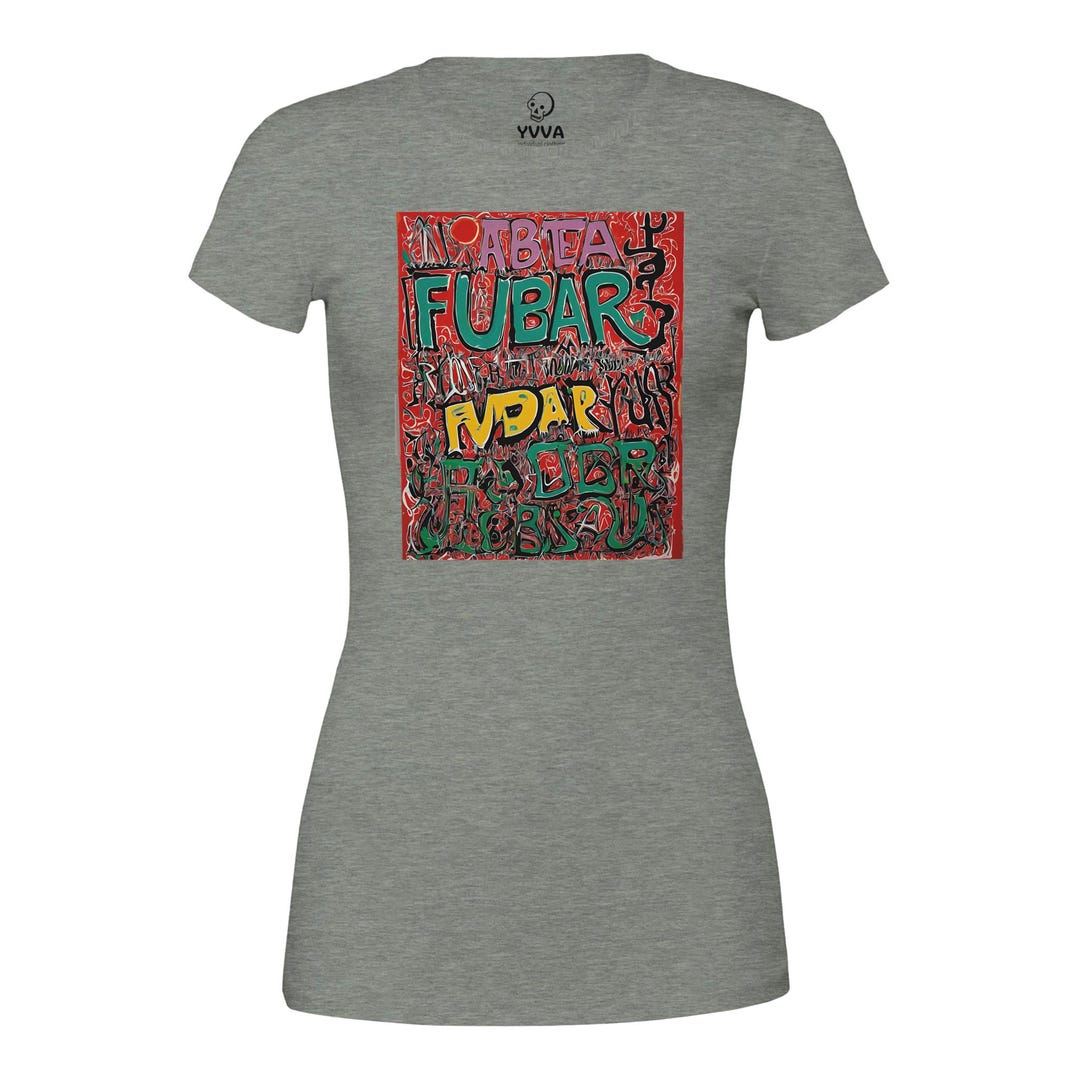 FUBAR PRINT,FUBAR Graphic Tee, Bold Streetwear, Military Slang Style ...