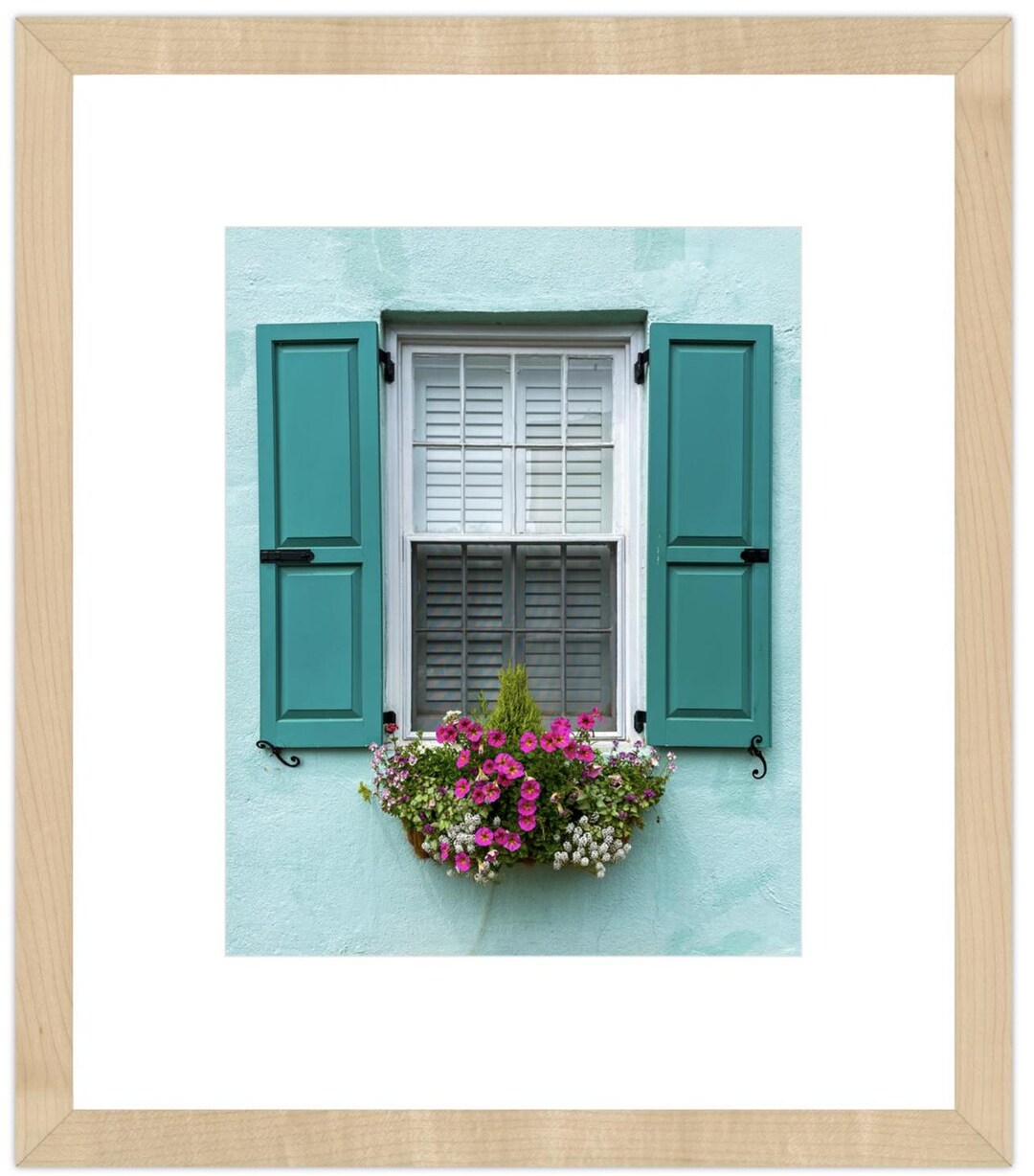 Vibrant Charleston Window Box, Window Box Art, Southern Decor ...