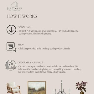 Pre-styled Living Room E-design PDF - Virtual Interior Design Service ...