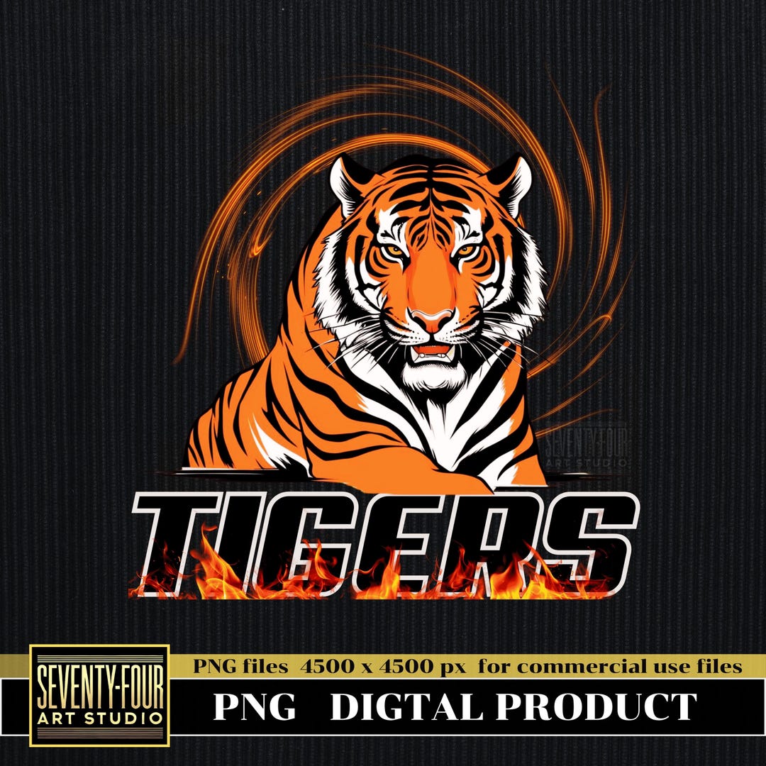 Fierce Tiger Logo PNG Clipart – Available With and Without Text for ...