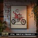 Motocross Santa PNG | Holiday Dirt Bike Clip Art (digital Download) - Etsy