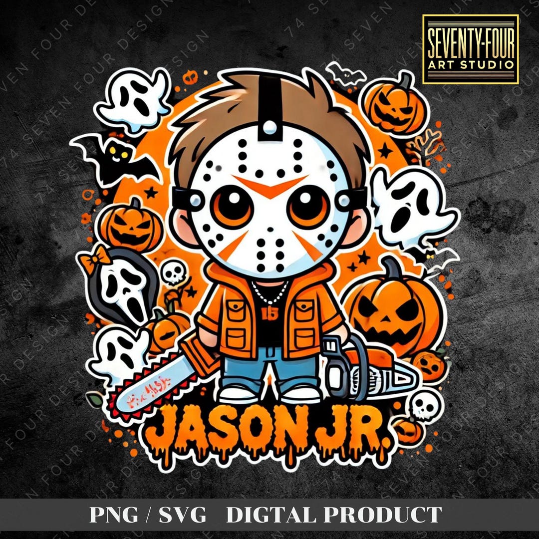 Jason Jr. Halloween Clipart | Horror SVG, PNG (digital Download) - Etsy