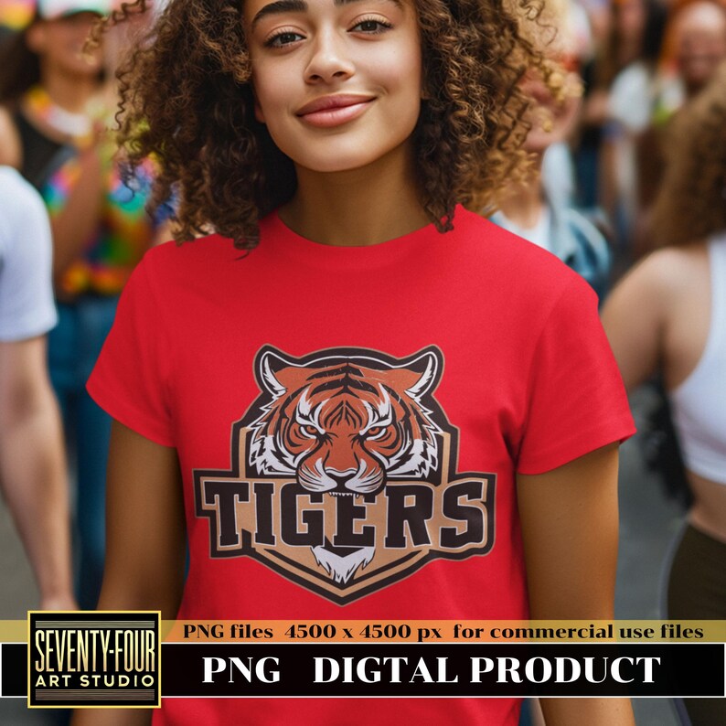Tiger Sports Logo PNG Clipart – Fierce and Bold Tiger Mascot for Team ...