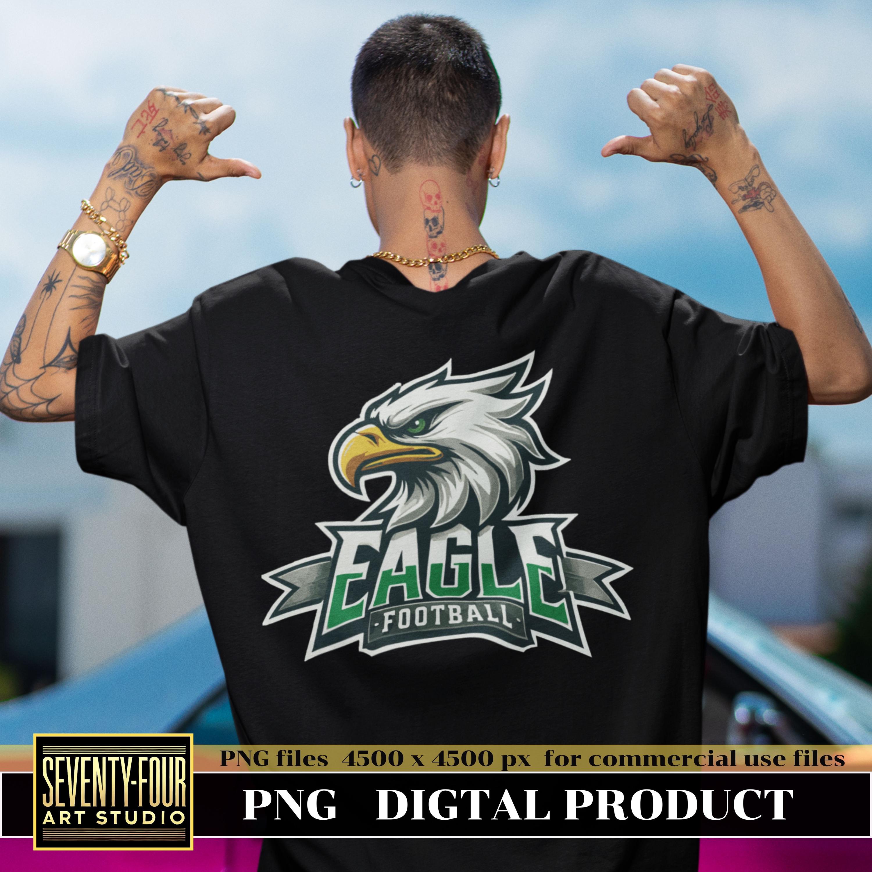Eagle Football Logo PNG Clipart – Bold and Fierce Sports Mascot for ...
