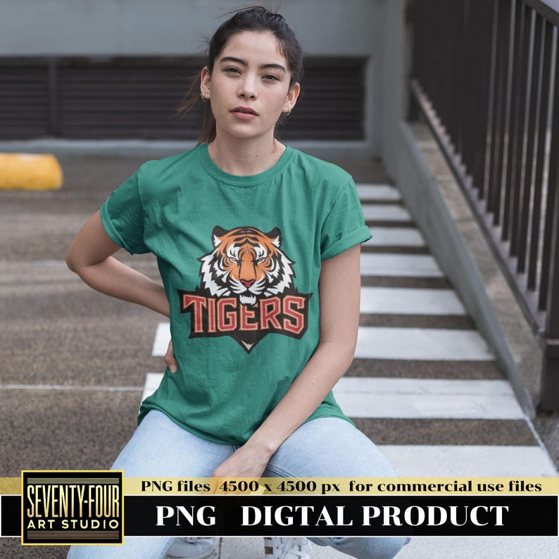 Tiger Sports Logo PNG Clipart – Powerful Team Mascot Design for ...