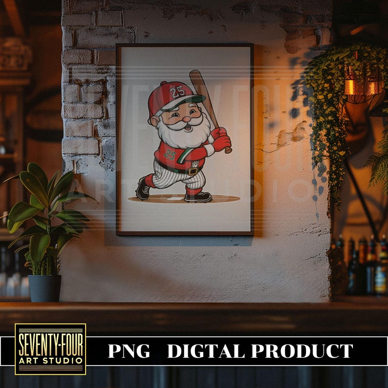 Santa Claus Baseball Player Christmas PNG Clipart – Fun Holiday Sports ...